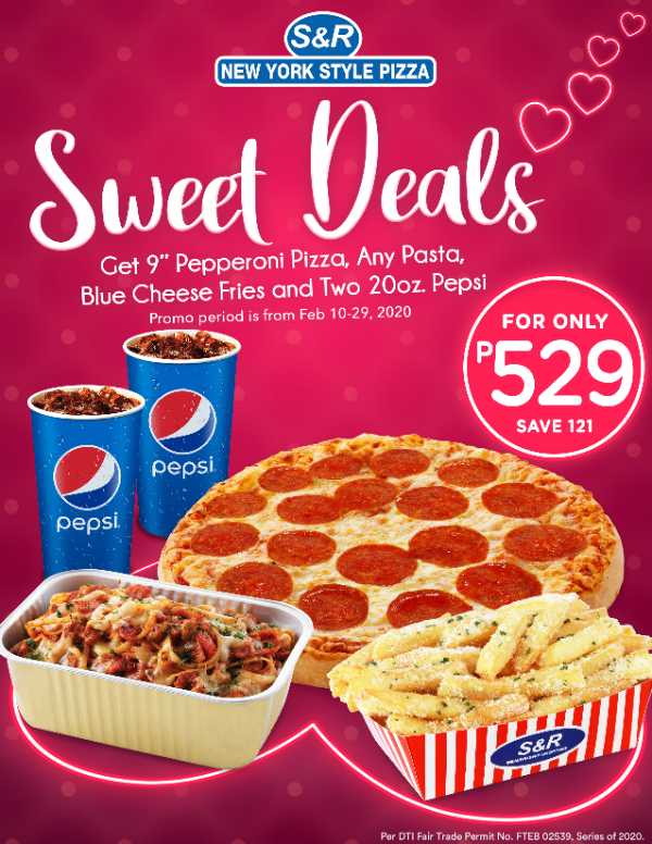 S&R New York Style Pizza menu in Subic Bay Freeport | Express Food ...