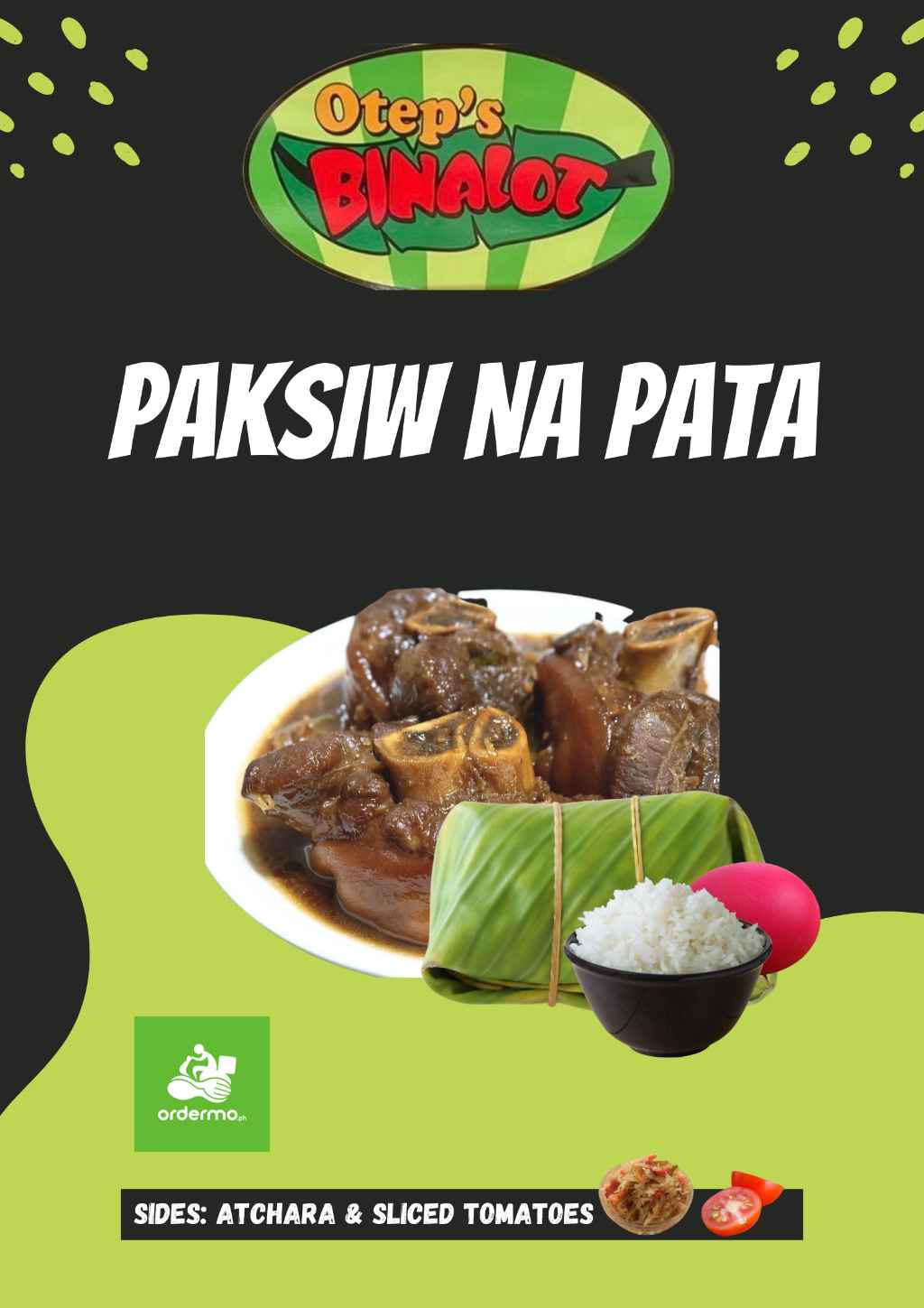 Otep's Binalot menu in Bustos | Express Food Delivery - ordermo.ph