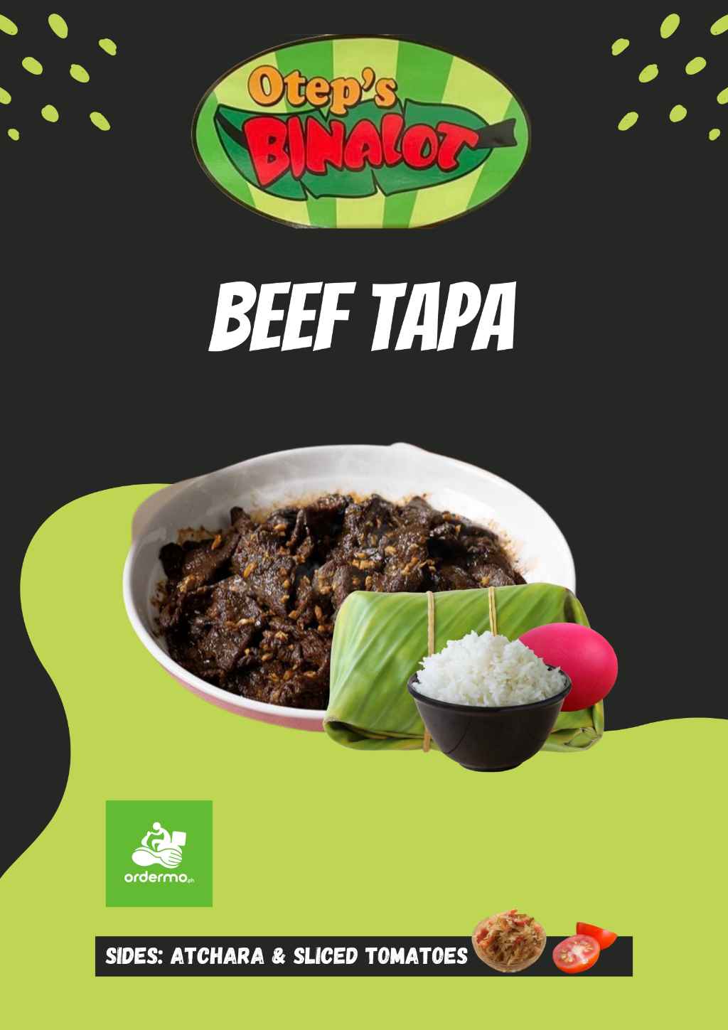 Otep's Binalot menu in Bustos | Express Food Delivery - ordermo.ph
