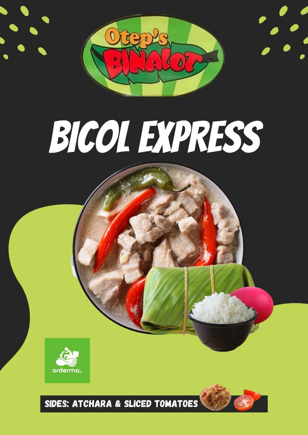 Otep's Binalot menu in Bustos | Express Food Delivery - ordermo.ph