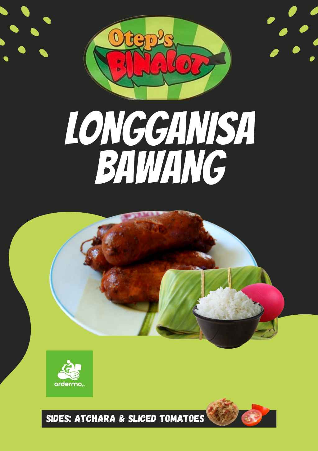 Otep's Binalot menu in Bustos | Express Food Delivery - ordermo.ph