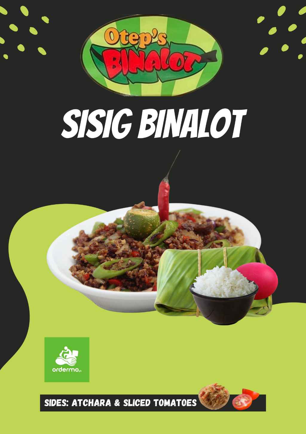 Otep's Binalot menu in Bustos | Express Food Delivery - ordermo.ph